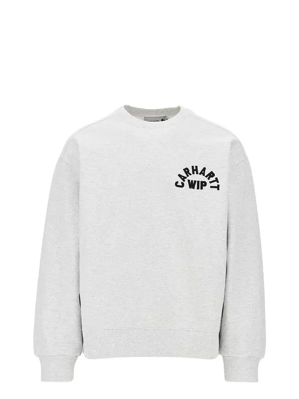Carhartt Work In Progress Arch Cript' Cotton-blend Weathirt - Grey