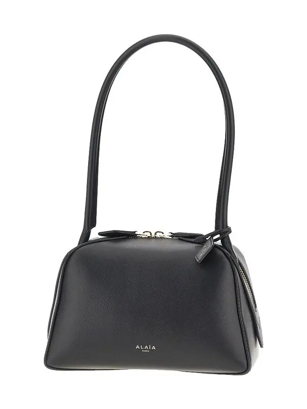 Alaïa Leather Le Bouledogue Bag - Black