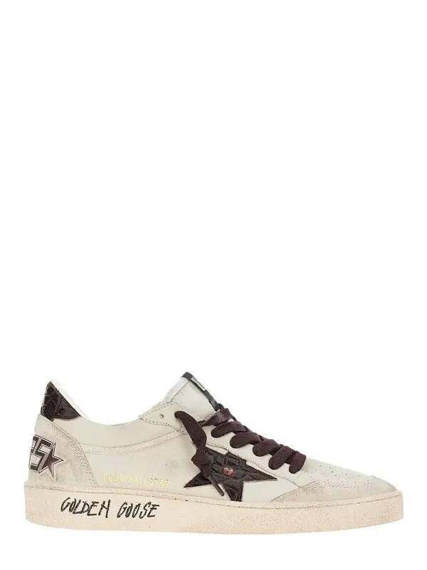 GOLDEN GOOSE Ballstar Leather Sneakers - Multicolor