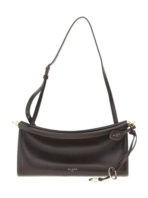 Alaïa Leather Small Le Click East West Bag - Brown