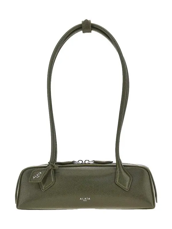 Alaïa Grained Leather Small 'le Teckel' Bag - Green