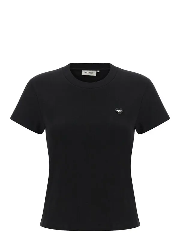 Carhartt Work In Progress Small Heart T-shirt - Black