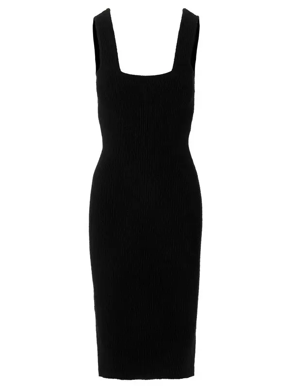 Wardrobe.NYC Knit Midi Dress - Black