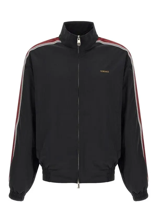 Versace Craquelé-effect Blouson - Black