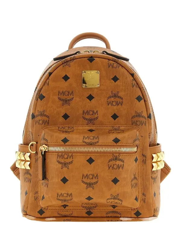 Mcm Stark Mini Backpack - Brown