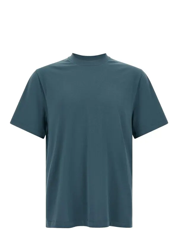 Brioni Logo Embroidery T-shirt - Blue