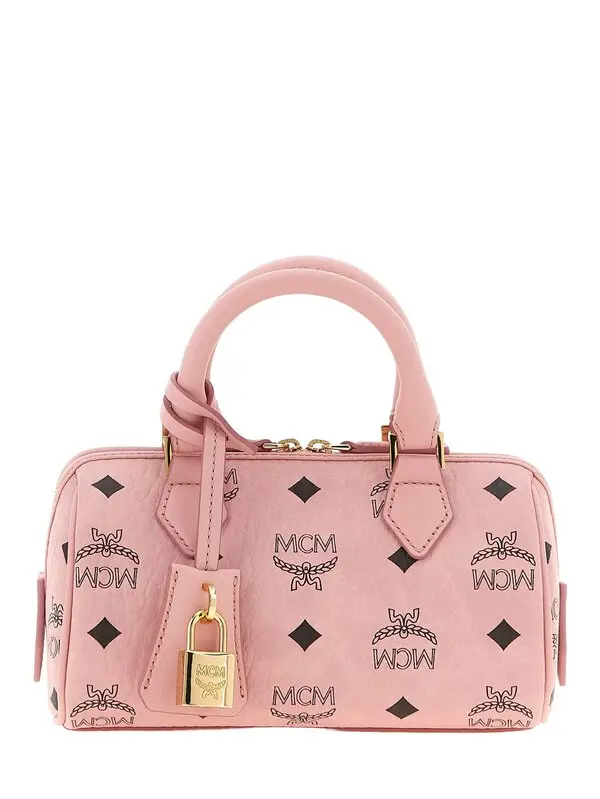 Mcm Ella Boston Mini Handbag - Pink