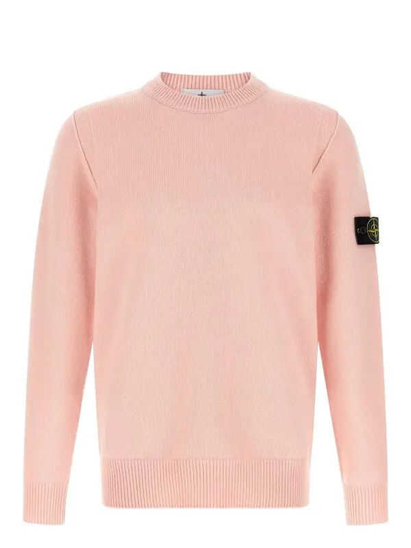 Stone Island 5100072 Crew Neck Sweater - Pink