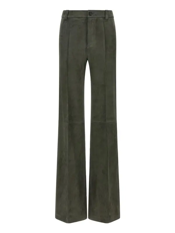 Stouls Suede Lizzy Bootcut Trousers - Gray