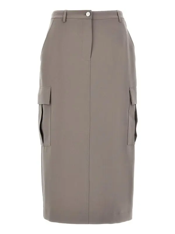 Theory Relaxed Cargo Skirt - Gray