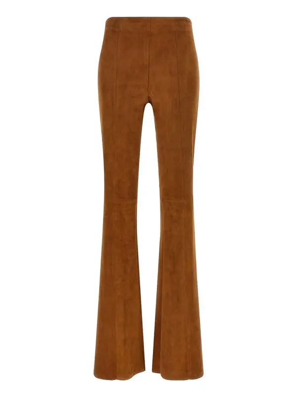 Stouls Suede Lambskin Gégé Trousers - Brown