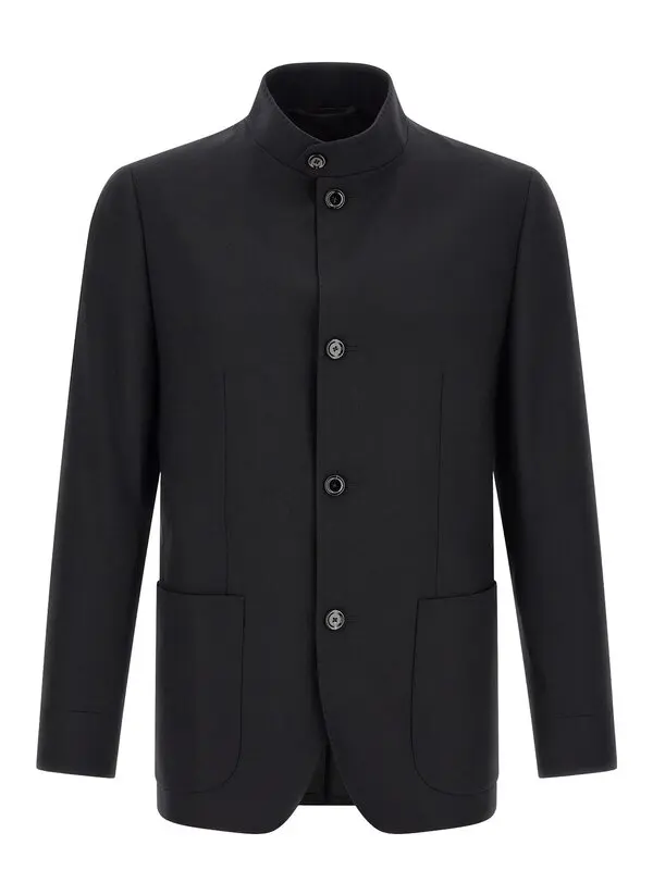 LARDINI Feeling Tailored Deconstructed Jacket - Black