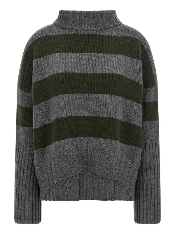 BE YOU Cashmere Striped Sweater - Multi
