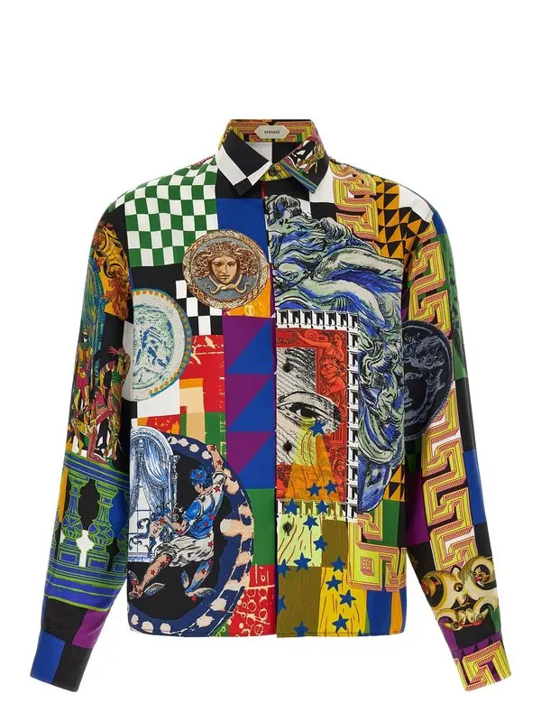 Versace Medusa Collage' Shirt - Multi