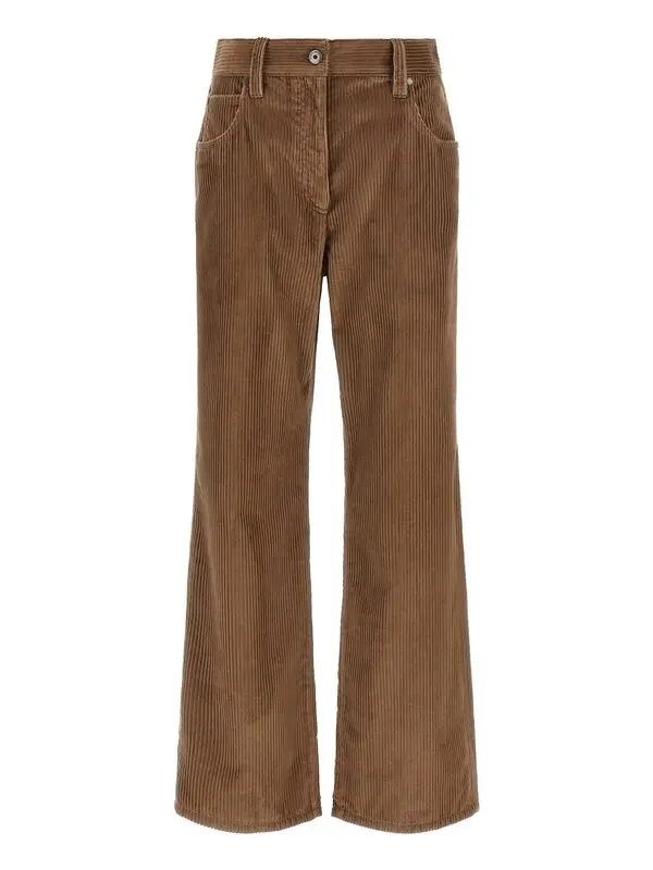 Brunello Cucinelli Straight Cords - Brown