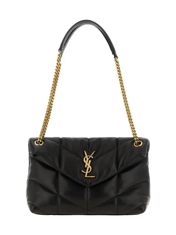 Saint Laurent Puffer Small Shoulder Bag - Black