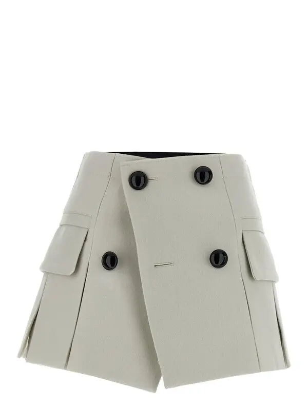 Sacai Melton Skort - Gray