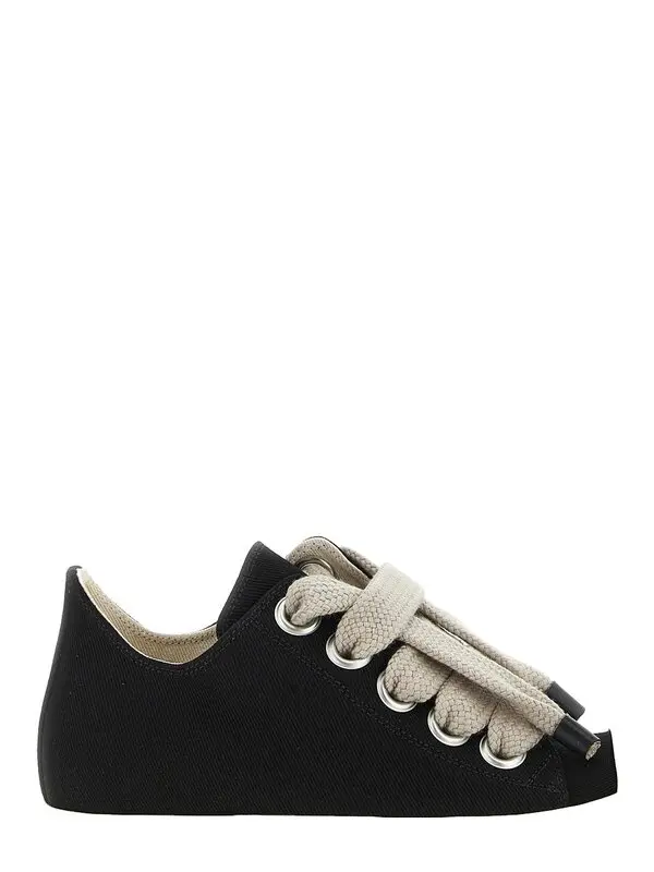 Rick Owens Jumbolace Low Sneaks - Black