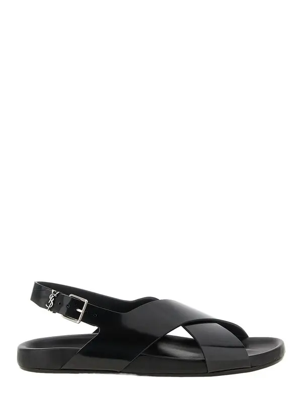 Saint Laurent Helios Sandals - Black