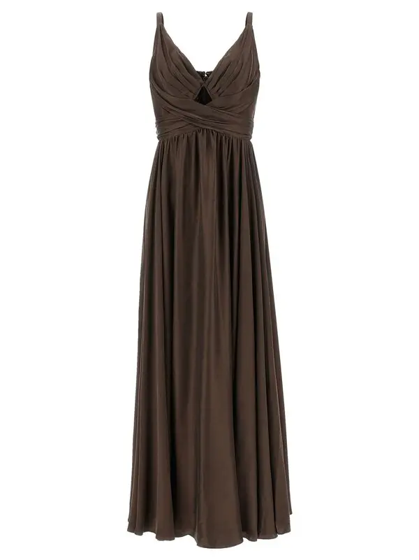 Zimmermann Silk Cut-out Maxi Dress - Brown