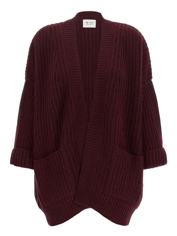 BE YOU 3079 Cardigan - Bordeaux