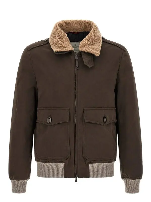 Brunello Cucinelli Waterproof Bomber Jacket - Brown