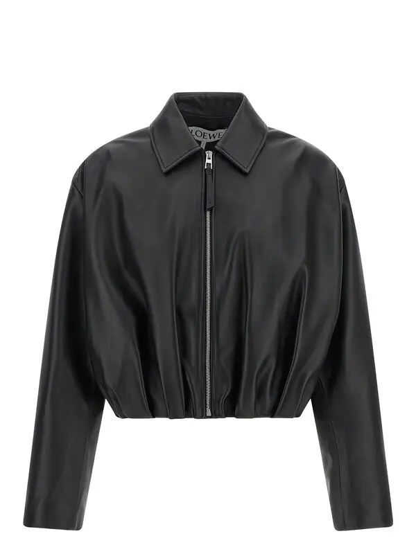 Loewe Nappa Leather Jacket - Black