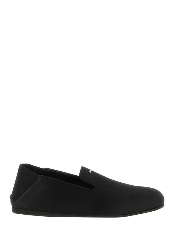 GIUSEPPE ZANOTTI Rupert Silk Blend Moccasins - Black