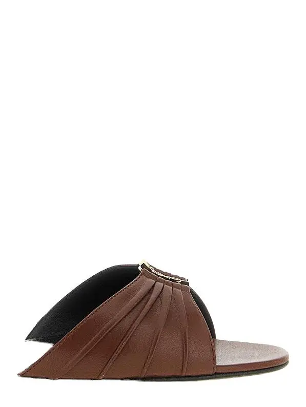 Saint Laurent Babylone Sandals - Brown