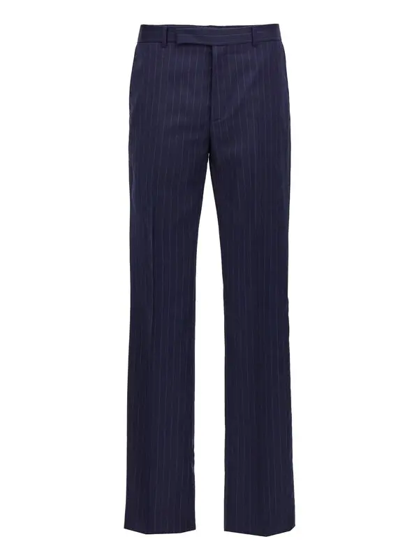 Givenchy Pinstripe Tailored Trousers - Blue