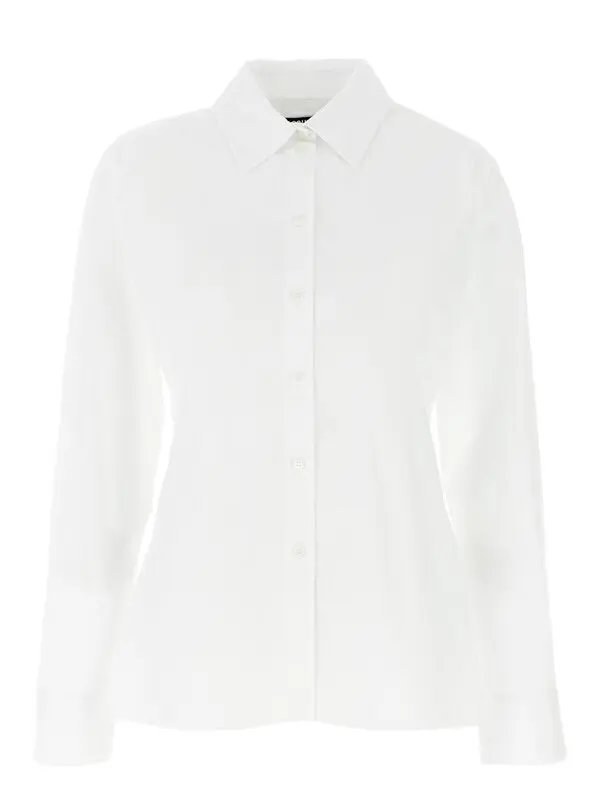 Jacquemus Chemise De Costume Cotton Poplin Shirt - White