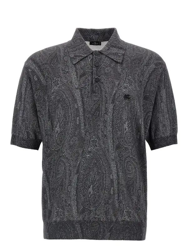 Etro Paisley' Polo Shirt - Multi