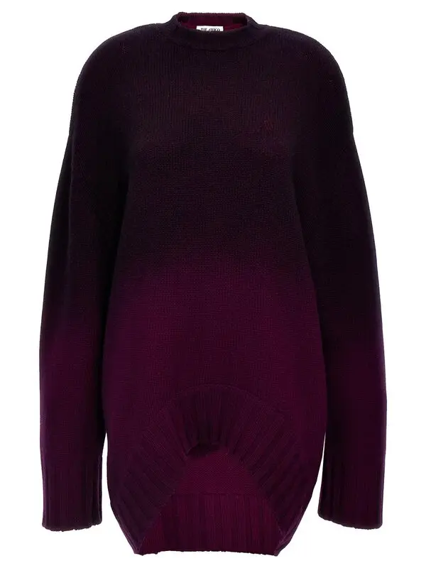 Attico Oversized Knit Dress - Purple