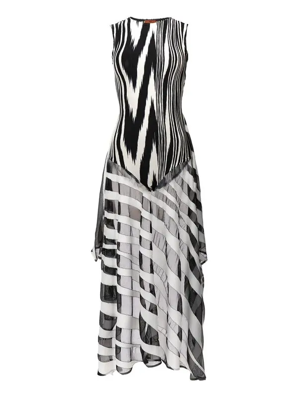 Missoni Patterned Bodysuit - White/black