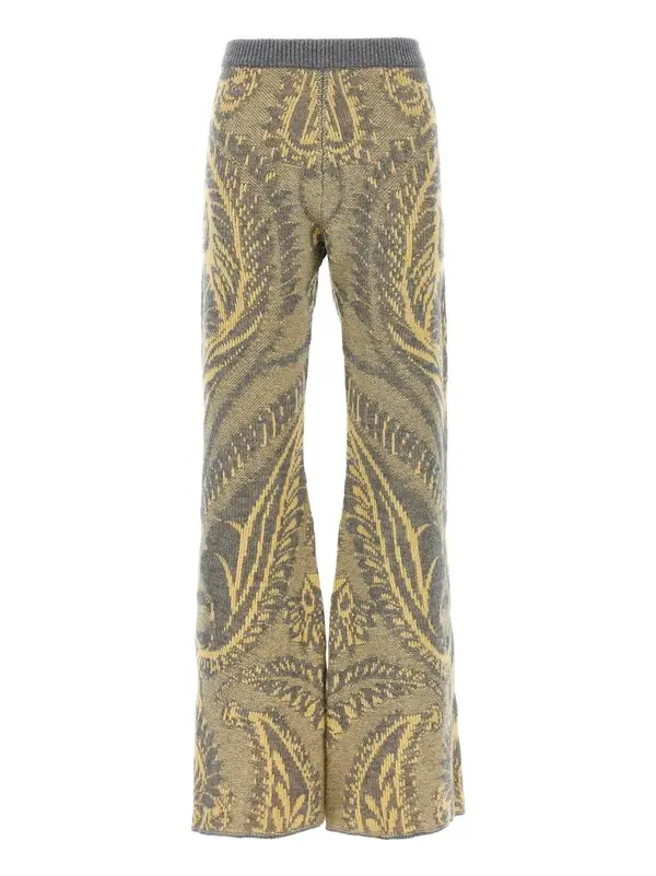 Etro Paisley Knit Flared Pants - Multi