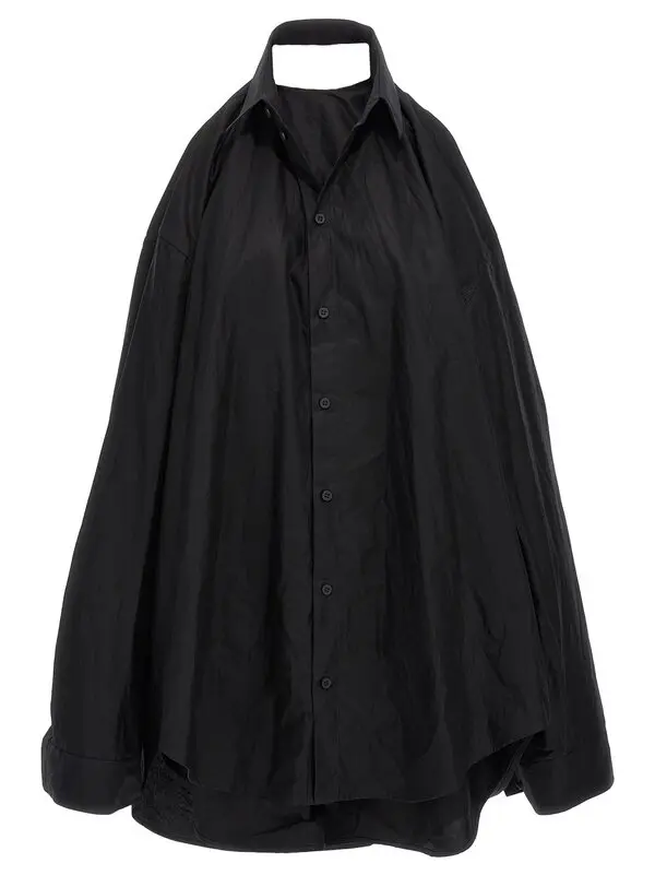 Balenciaga Suspended Shirt Dress - Black