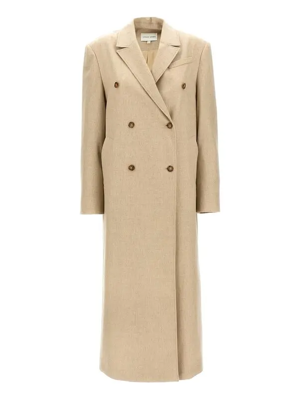 Loulou De Saison Zeno Wool Blend Coat - Beige
