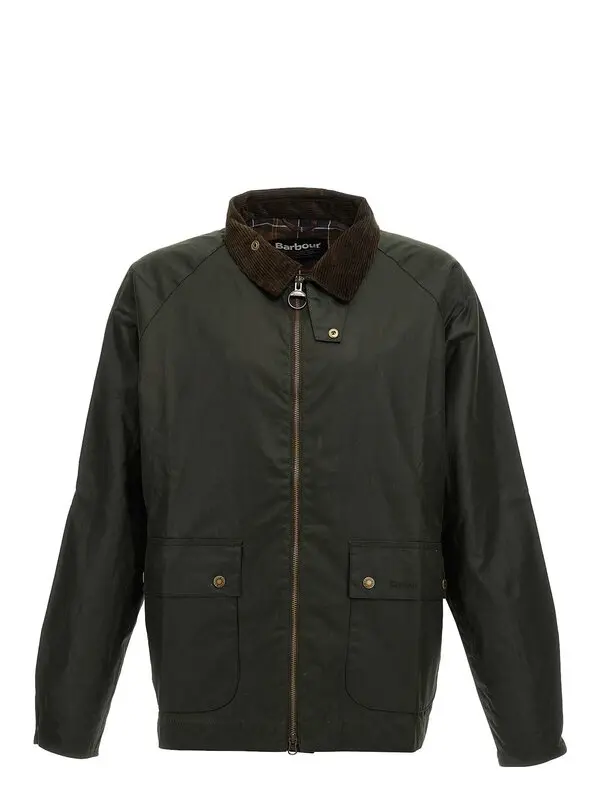 Barbour Short Bedale Jacket - Green