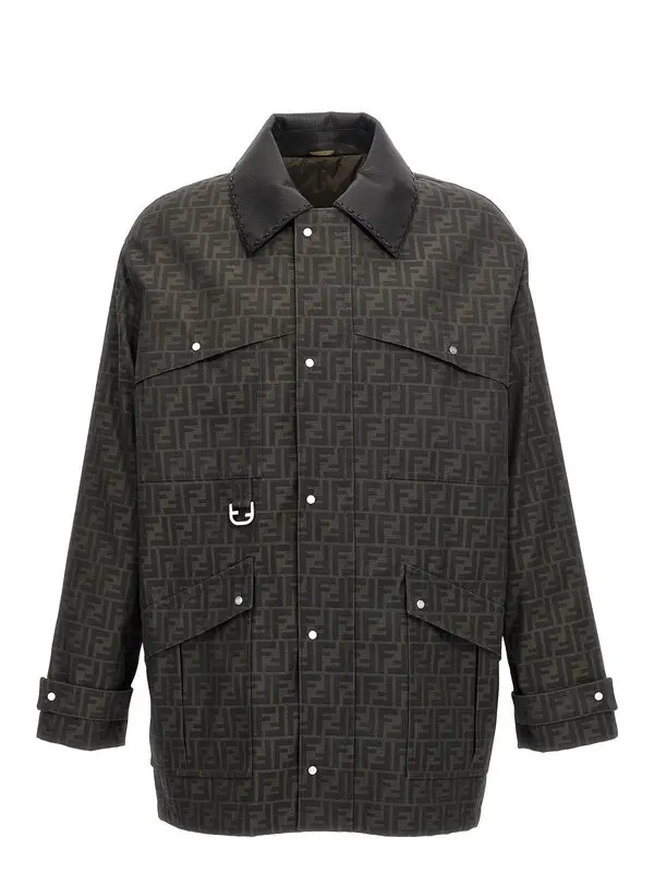Fendi Ff' Jacket - Brown