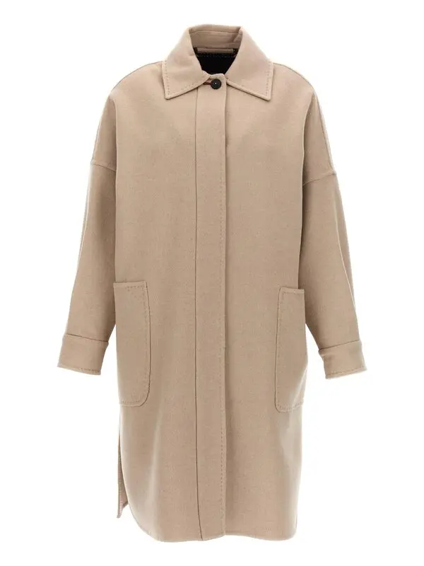 Max Mara Baruffa Cashmere Coat - Beige