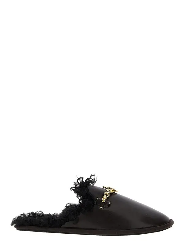 Stella McCartney Leather-effect Backless Ryder Sabots - Brown