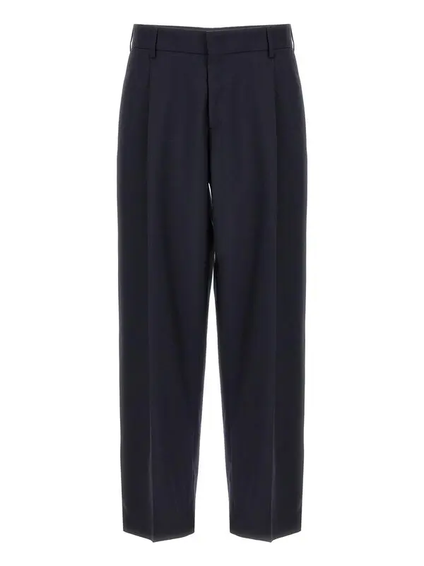 CELLAR DOOR Front Pleat Pants - Blue