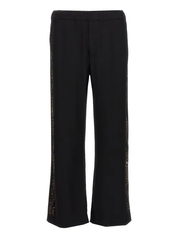 WALES BONNER Cairo Wool Trousers - Black