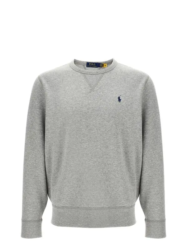 Polo Ralph Lauren Cotton Blend Logo Sweatshirt - Gray