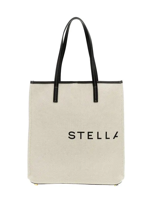 Stella McCartney Logo Shopping Bag - Beige