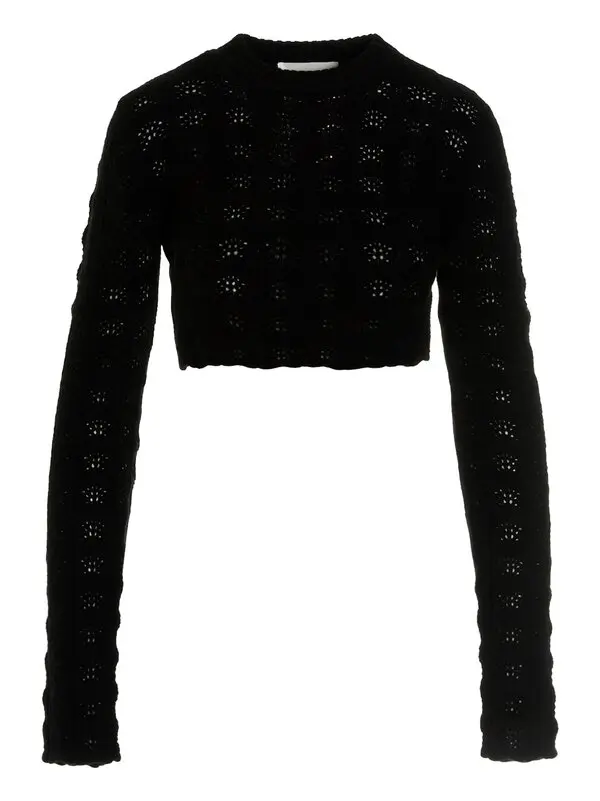 Sportmax Medea Cropped Sweater - Black