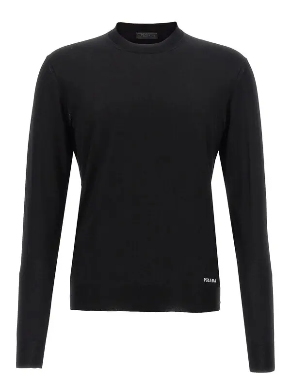 Prada Silk Sweater - Black