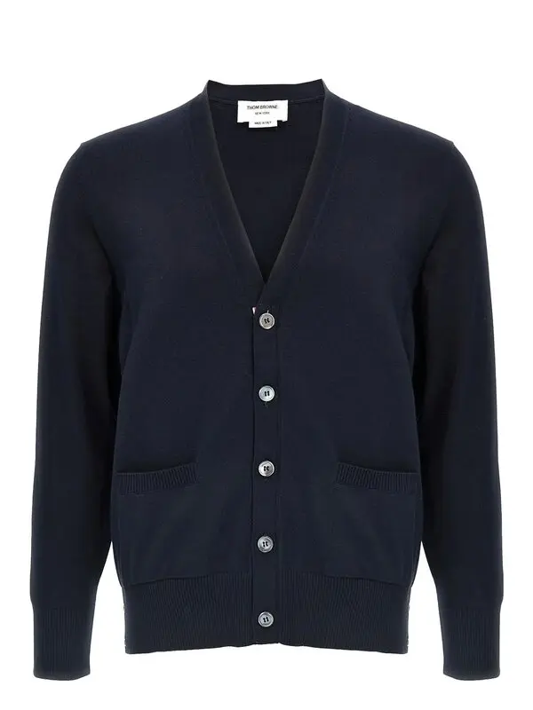 Thom Browne 4-bar Cardigan - Blue