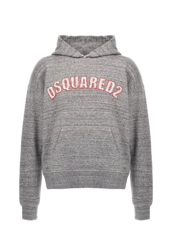 Dsquared2 Nyc Fit Hooded Sweatshirt - Gray