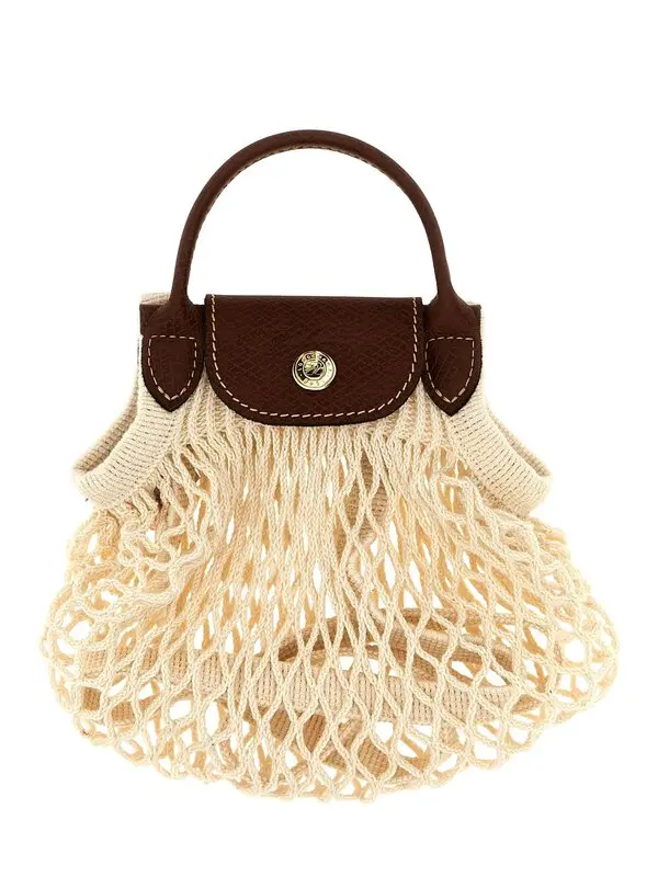 Longchamp Le Pliage Filet Crossbody Bag - Beige